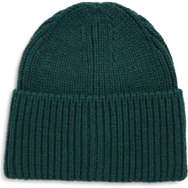 OPEN EDIT Core Wide Cuff Recycled Polyester Blend Beanie - Deep Sea