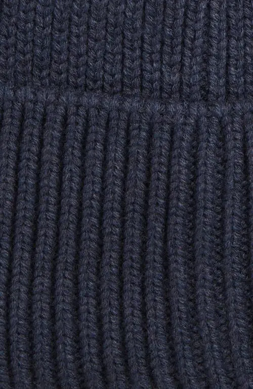 OPEN EDIT Core Wide Cuff Recycled Polyester Blend Beanie - Navy