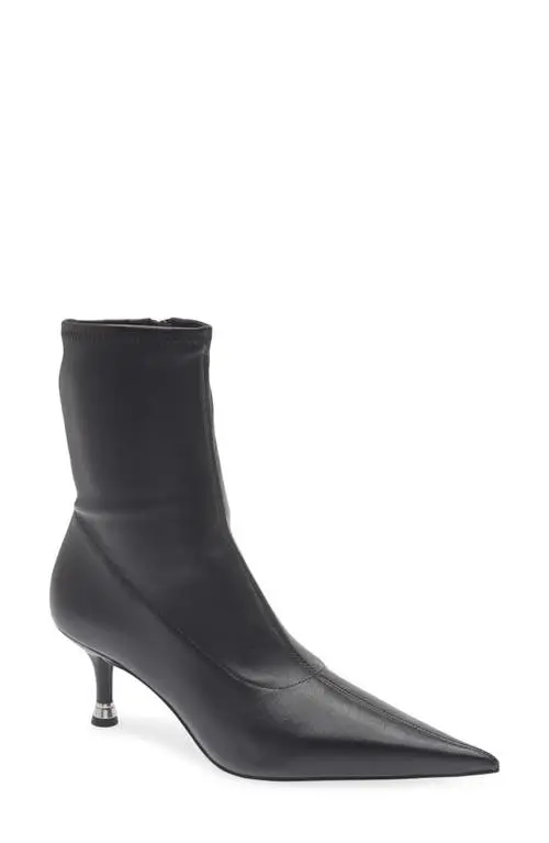 Alexander Wang Fei Pointed Toe Stretch Leather Ankle Boot