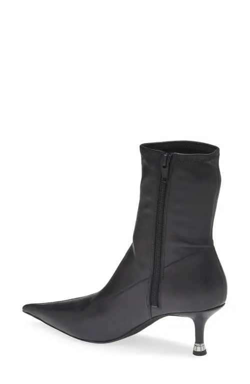 Alexander Wang Fei Pointed Toe Stretch Leather Ankle Boot