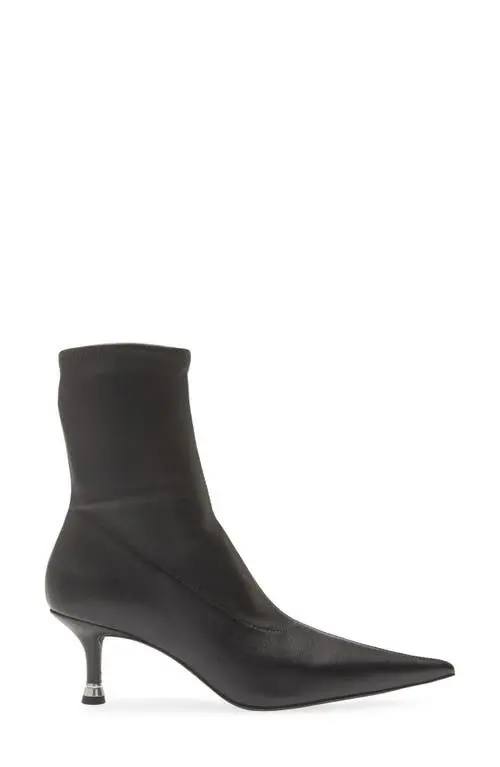 Alexander Wang Fei Pointed Toe Stretch Leather Ankle Boot
