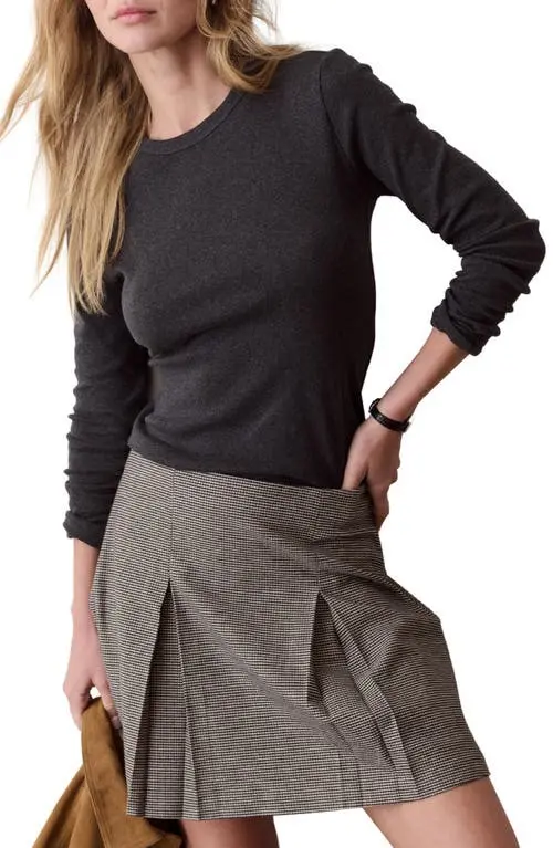 Marine Layer Mini Rib Long Sleeve Crewneck Tee