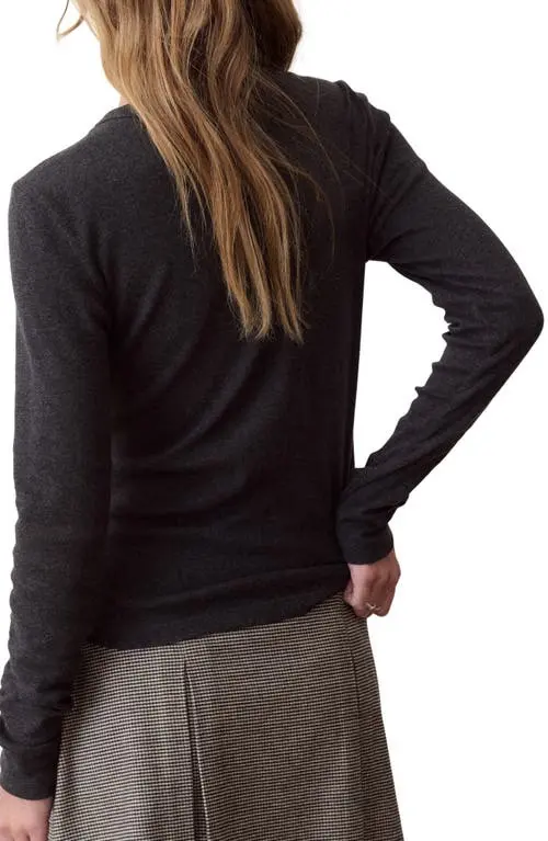 Marine Layer Mini Rib Long Sleeve Crewneck Tee