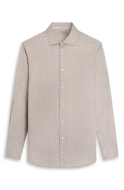 Bugatchi Axel Shaped Fit Check Button Up Shirt
