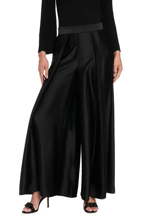 Maggy London Pleated Wide Leg Pants