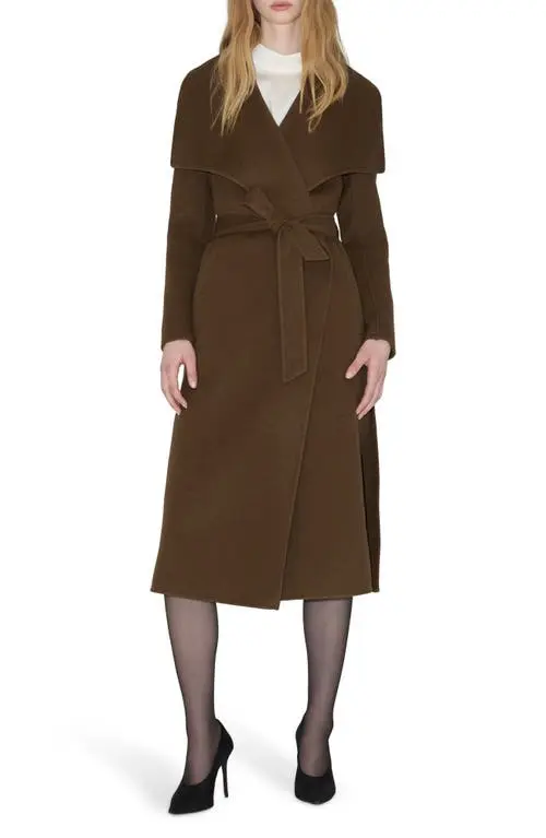 Soia & Kyo Britta Cascade Collar Wool Coat