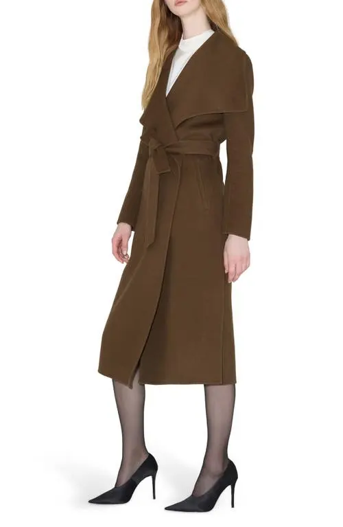 Soia & Kyo Britta Cascade Collar Wool Coat