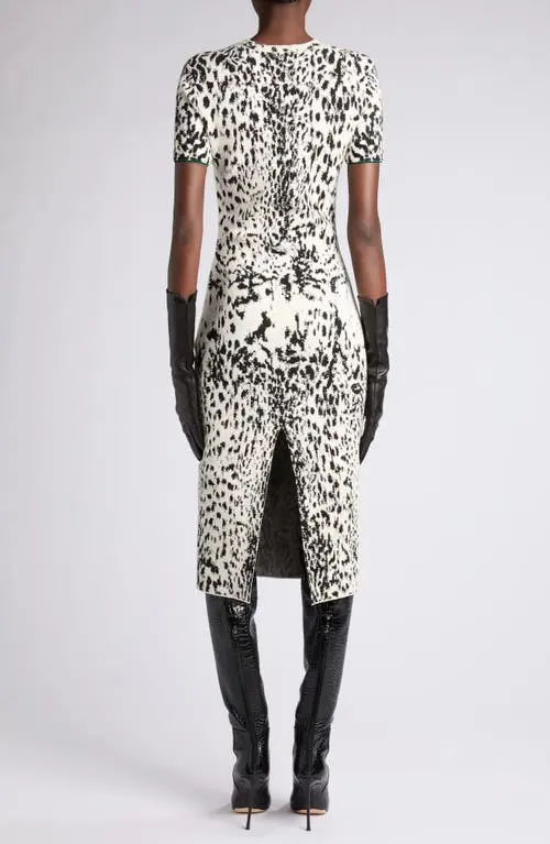 TOM FORD Lynx Jacquard Midi Dress
