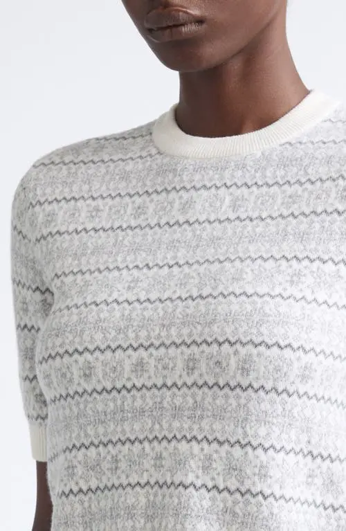 Thom Browne Snowflake Fair Isle Jersey T-shirt
