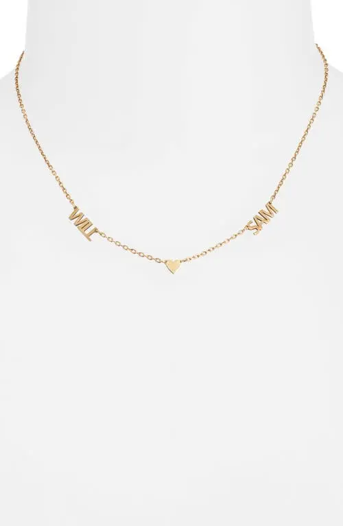 THE SIS KISS Custom My Mantra Heart Connect Necklace