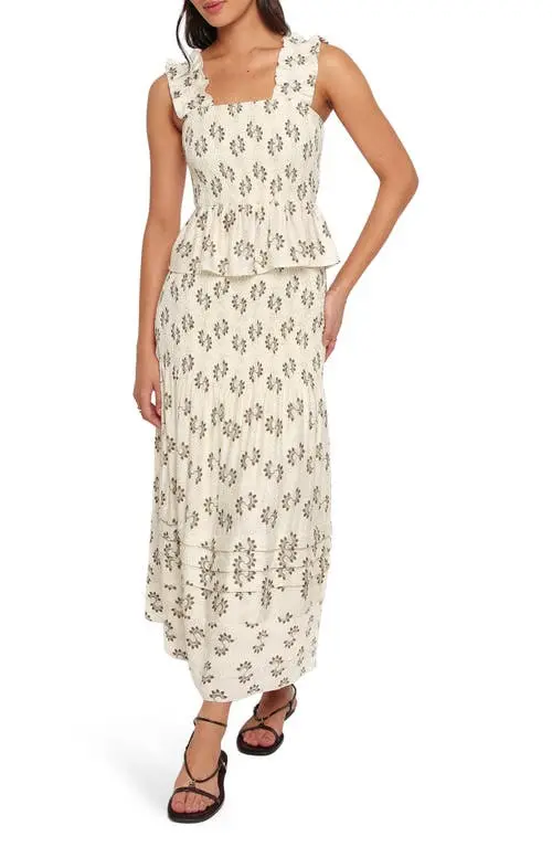 PETAL & PUP Sofia Peplum Top & Tiered Skirt Set