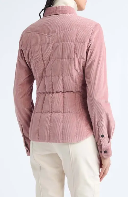 Moncler Nangy Corduroy Down Shirt Jacket