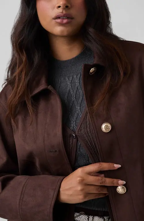 Guess Grace Faux Suede Jacket