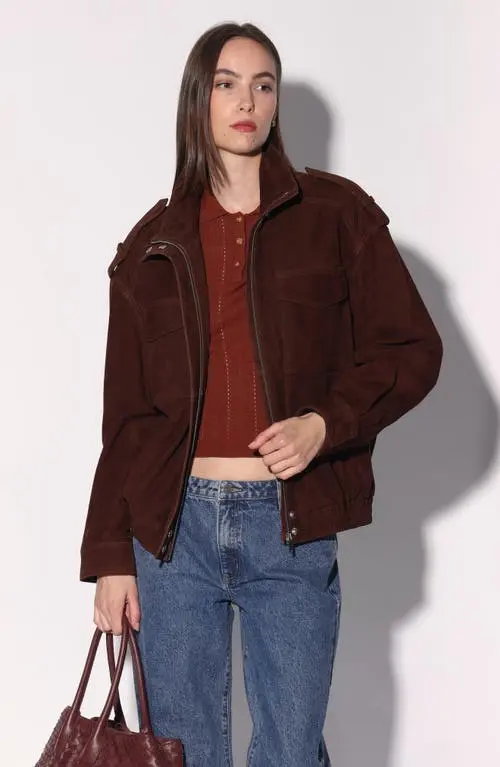 Walter Baker Astrid Jacket Suede Leather