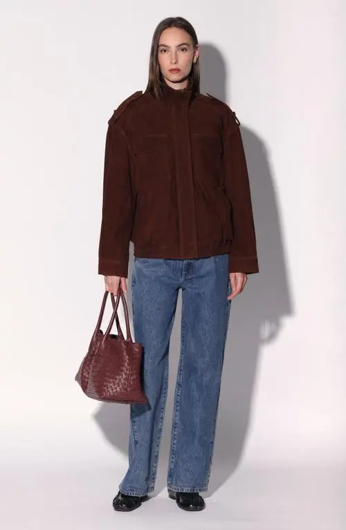 Walter Baker Astrid Jacket Suede Leather