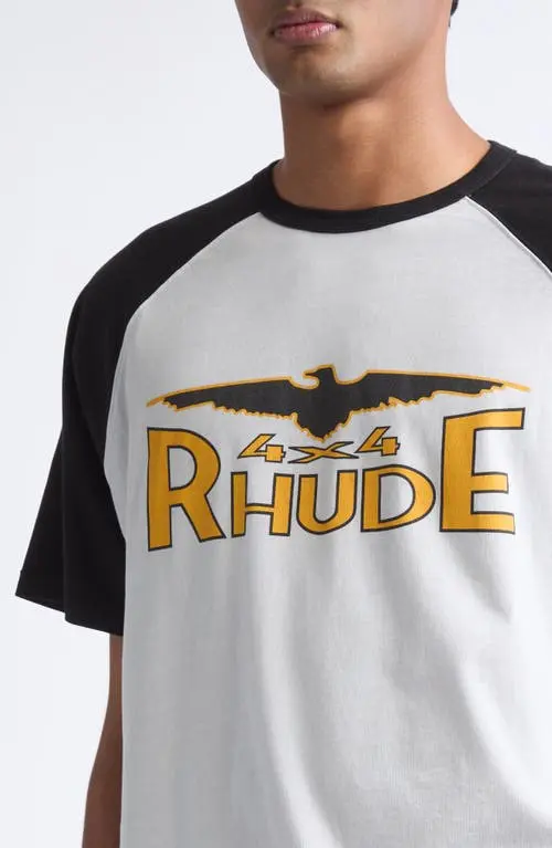 Rhude 4 X 4 Spirit Raglan Sleeve Graphic T-shirt