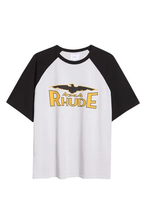 Rhude 4 X 4 Spirit Raglan Sleeve Graphic T-shirt