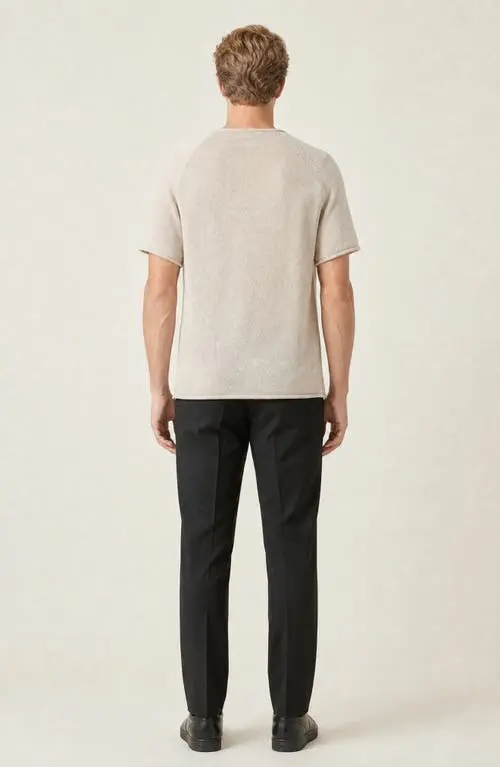 MODENAIRE Short Sleeve Raglan Knit Sweater