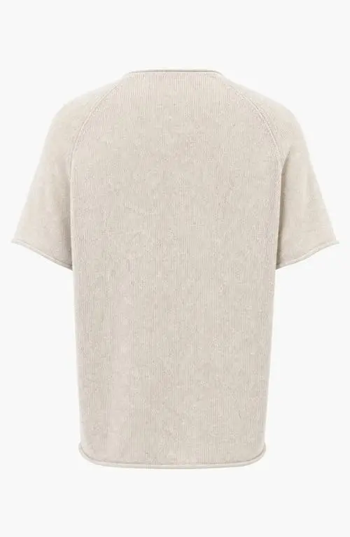 MODENAIRE Short Sleeve Raglan Knit Sweater