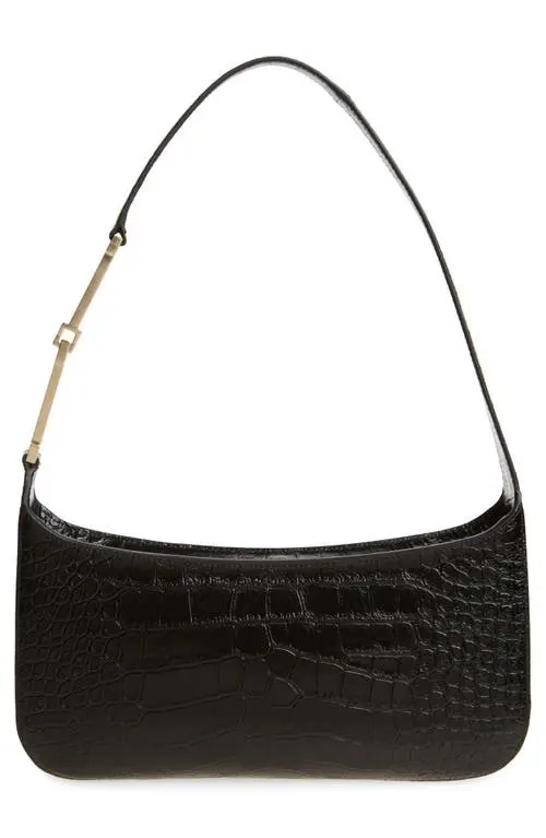 TOM FORD Small Arc Croc Embossed Leather Shoulder Bag