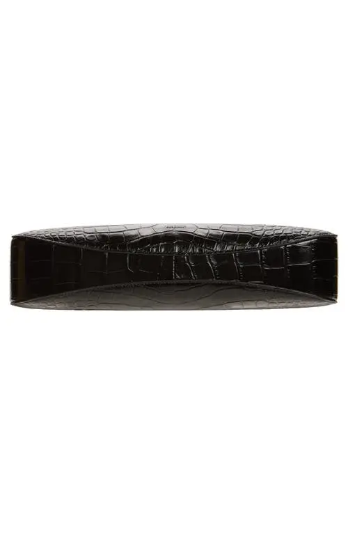 TOM FORD Small Arc Croc Embossed Leather Shoulder Bag