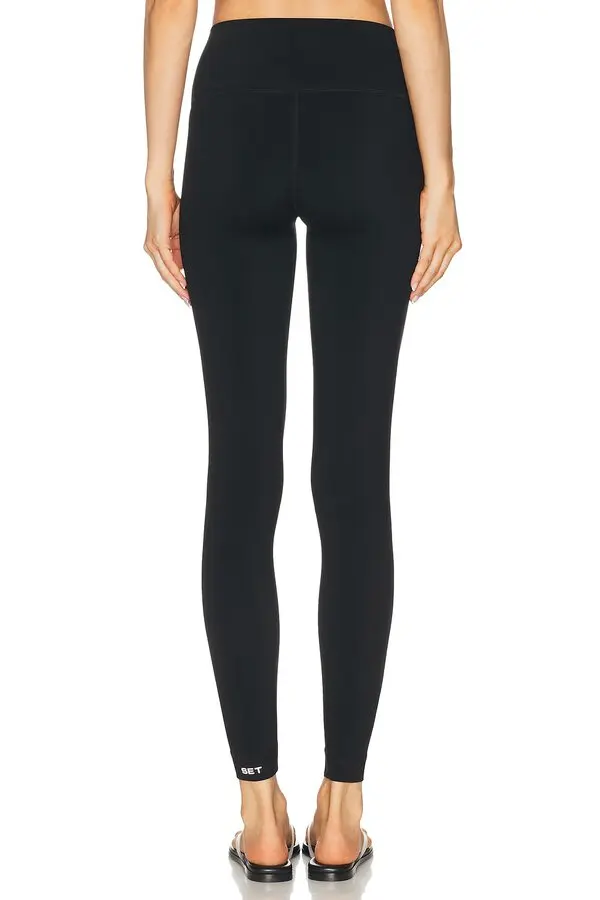 SET ACTIVE Sportbody Sporty High Rise Legging In Black