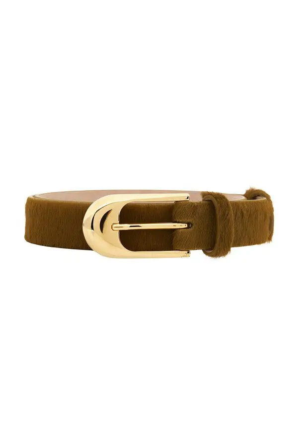 Khaite Dome 25mm Belt In Tan