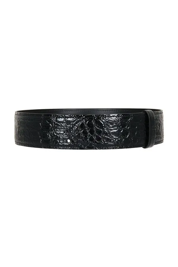 Khaite Theo Embossed Croc Waist Belt