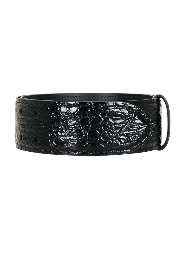 Khaite Theo Embossed Croc Waist Belt