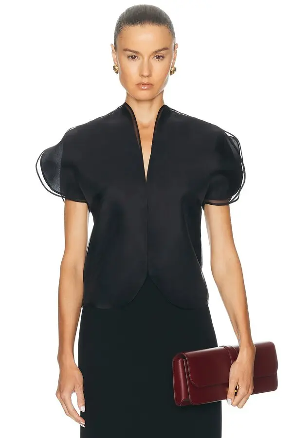 Khaite Briar Top In Cream - Black