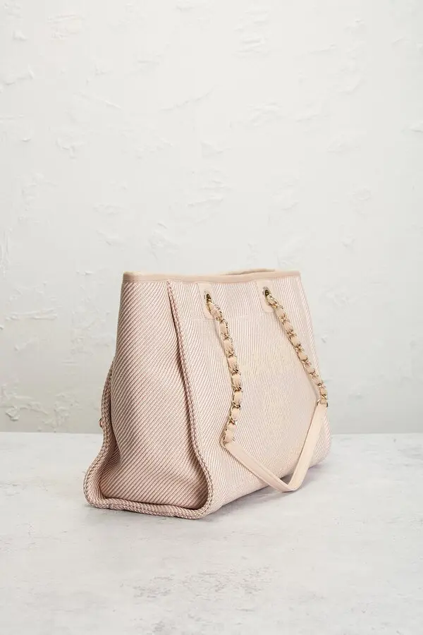 Chanel Small Deauville Tote Bag In Blush
