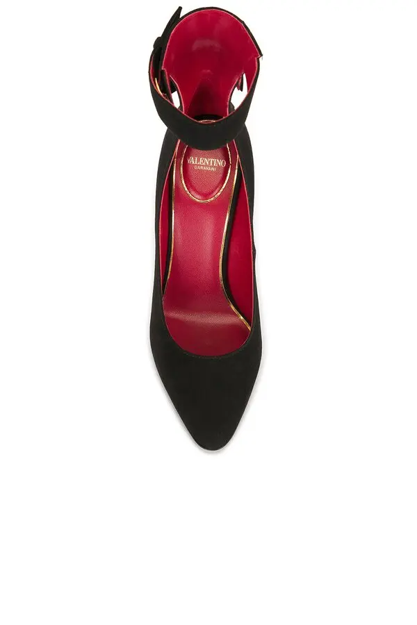 Valentino Garavani Fatale Ankle Strap Pump In Black