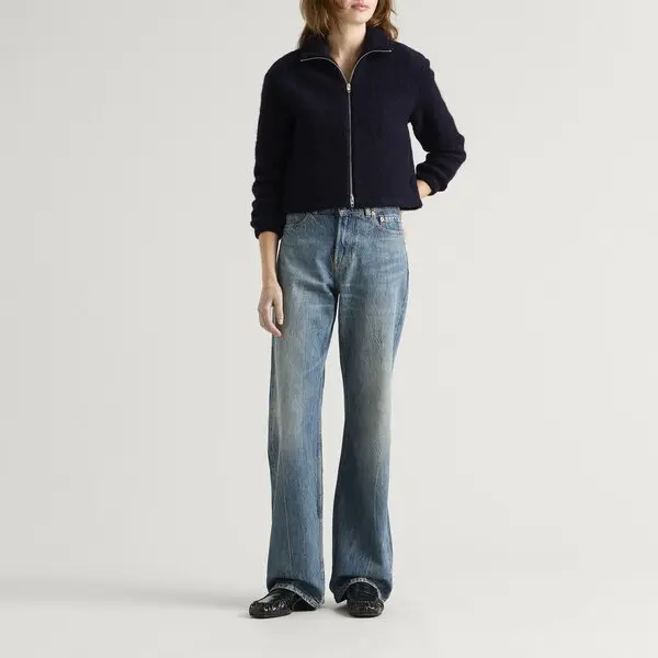 JIL SANDER Zip Up Sweatshirt - Ink