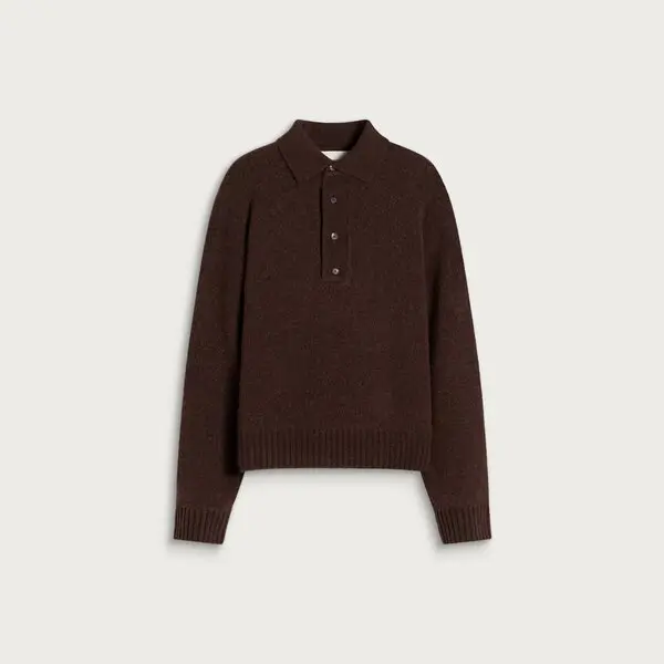 DANIEL SIMMONS Long Sleeve Knit Polo