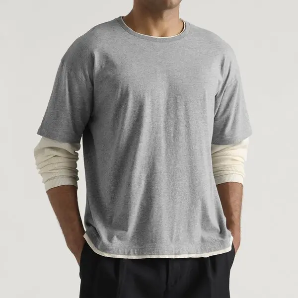 DANIEL SIMMONS Layered Long Sleeve T-shirt