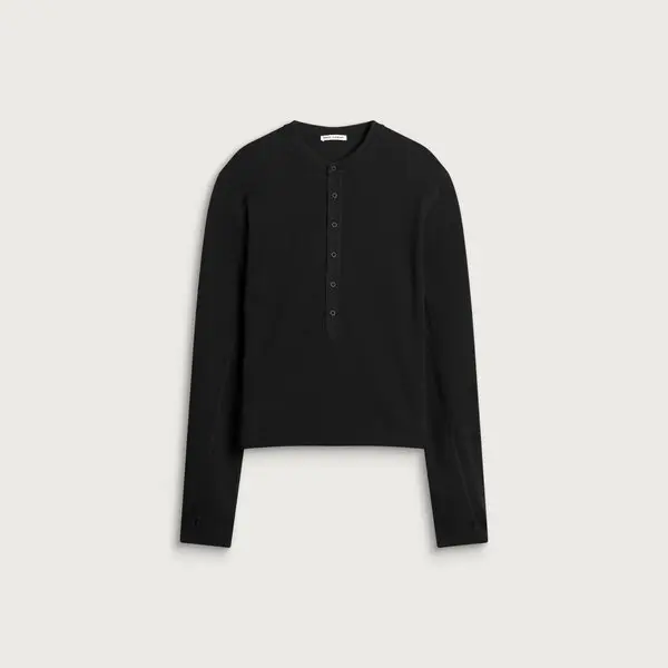 DANIEL SIMMONS Long Button Henley