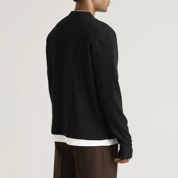 DANIEL SIMMONS Long Button Henley