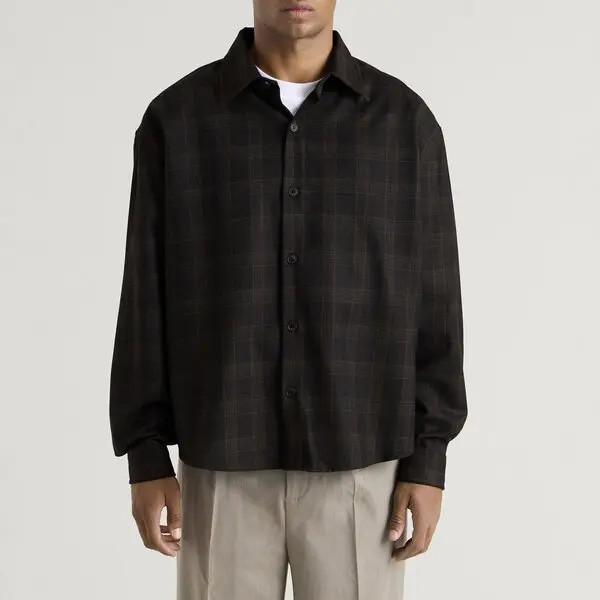 DANIEL SIMMONS Check Drape Shirt
