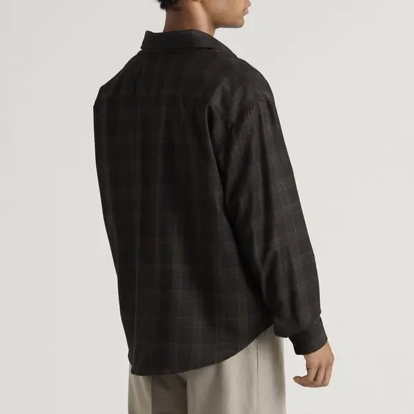 DANIEL SIMMONS Check Drape Shirt