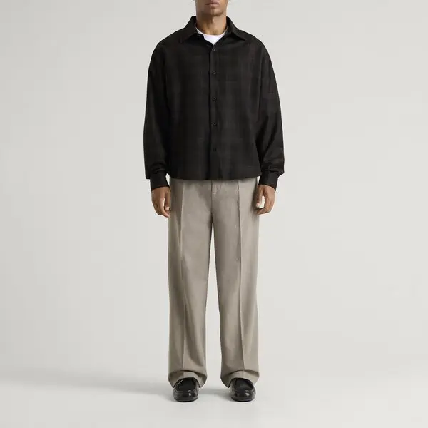 DANIEL SIMMONS Check Drape Shirt