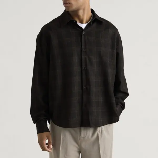 DANIEL SIMMONS Check Drape Shirt