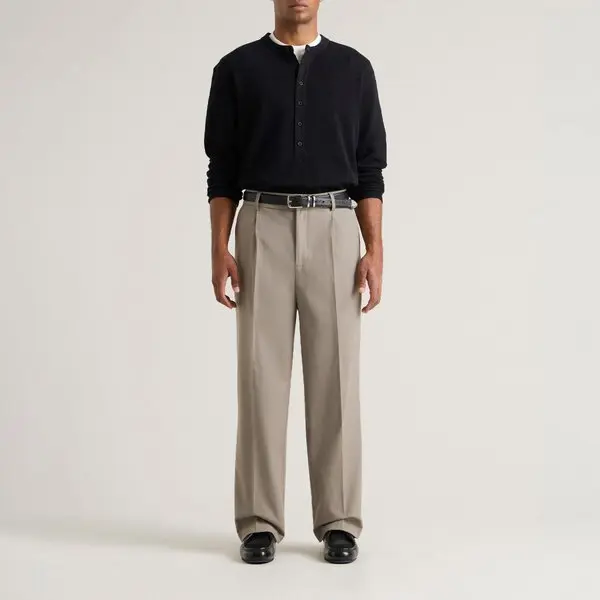 DANIEL SIMMONS Essential Pleated Trousers