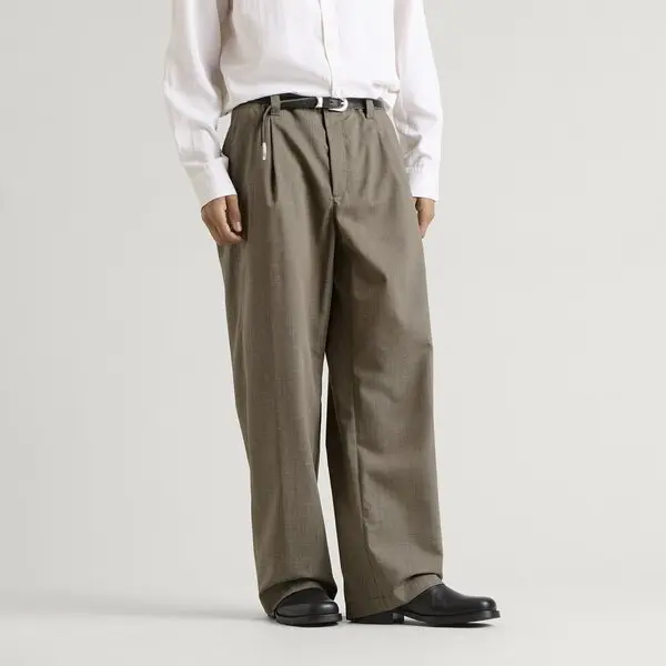 Our Legacy Flowy Fleck Wool Still Chino - Clay
