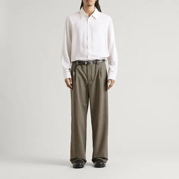 Our Legacy Flowy Fleck Wool Still Chino - Clay