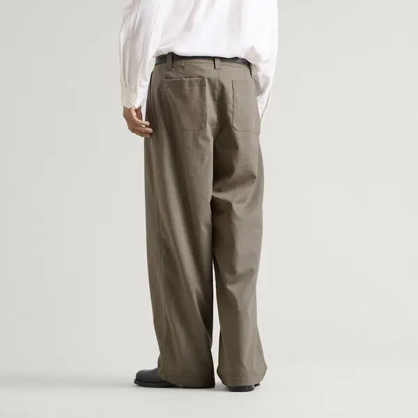 Our Legacy Flowy Fleck Wool Still Chino - Clay