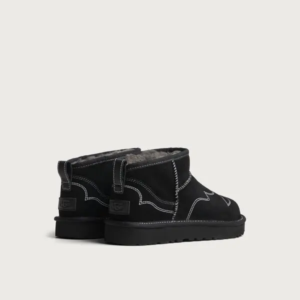 UGG Classic Ultra Mini Western Boot - Black