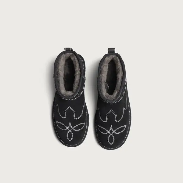 UGG Classic Ultra Mini Western Boot - Black