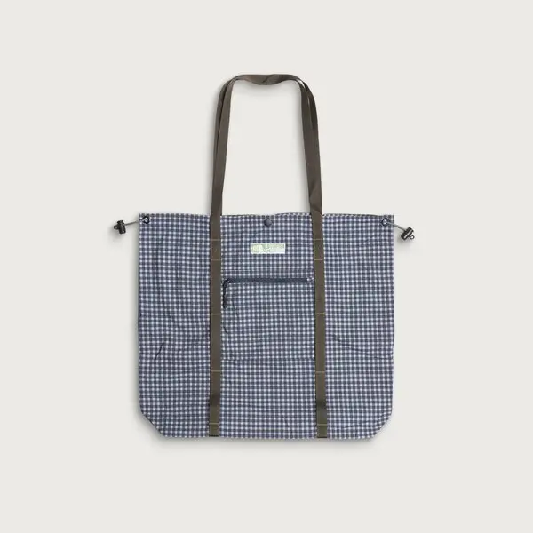 Gramicci Utility Tote Bag - Navy Check