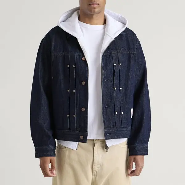 DIME Pleated Denim Jacket