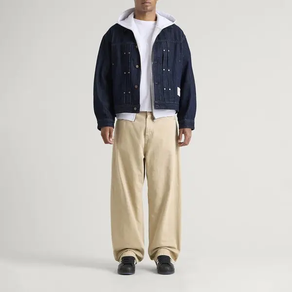 DIME Pleated Denim Jacket